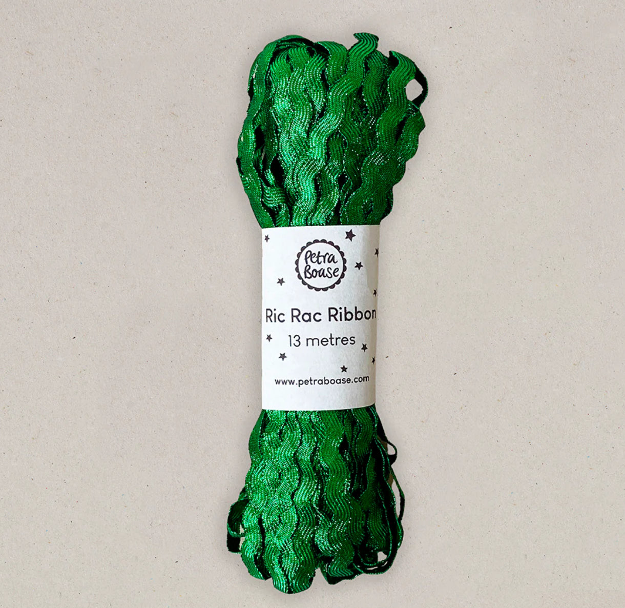 Emerald Green Metallic Ric Rac Ribbon – W O R D